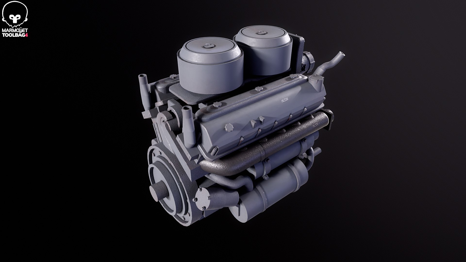 WWII V12 Tank Engine 3D Model - TurboSquid 2245228