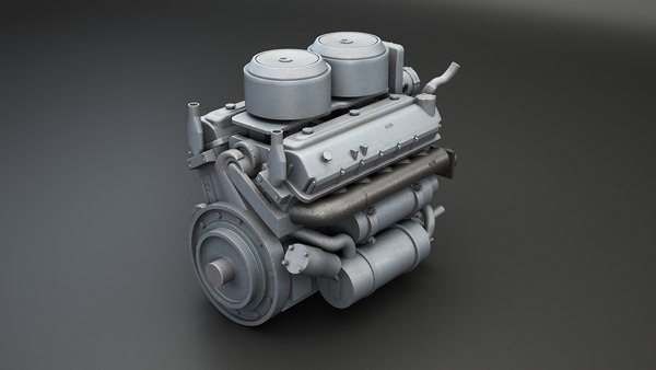 제2차 세계대전 V12 탱크 엔진 3D 모델 - TurboSquid 2245228