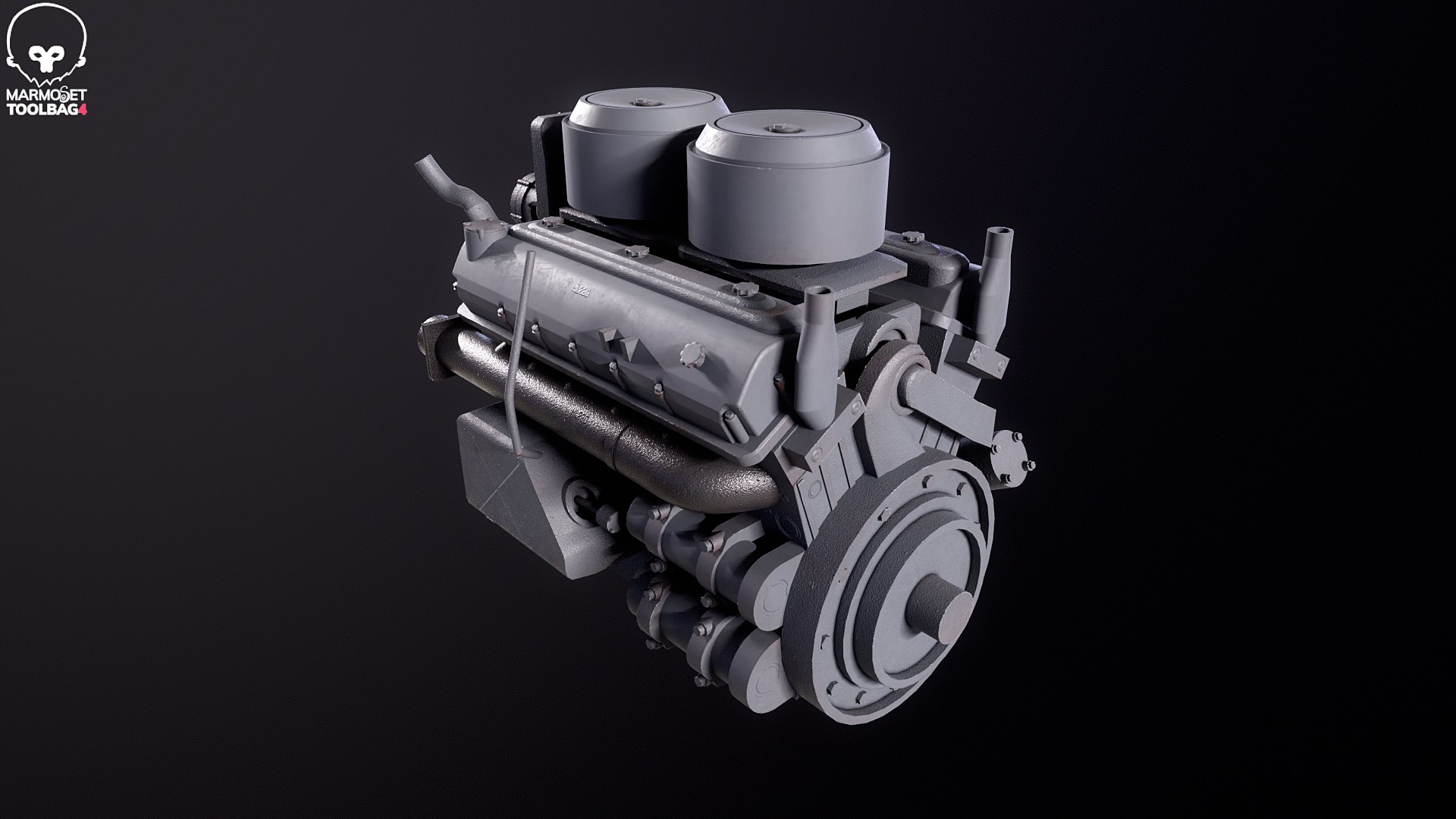 WWII V12 Tank Engine 3D Model - TurboSquid 2245228