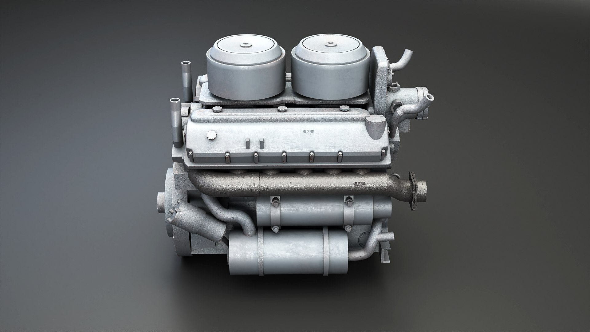 WWII V12 Tank Engine 3D Model - TurboSquid 2245228