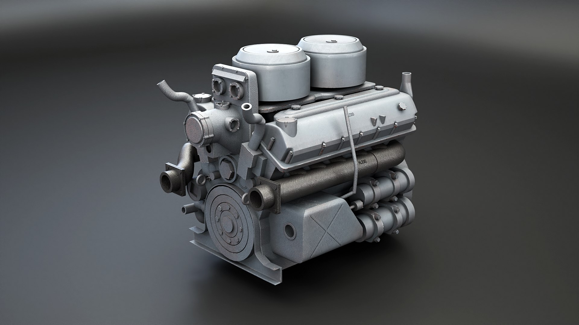 WWII V12 Tank Engine 3D Model - TurboSquid 2245228