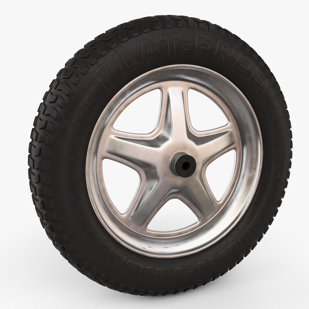 Wheel Flat 3d Model