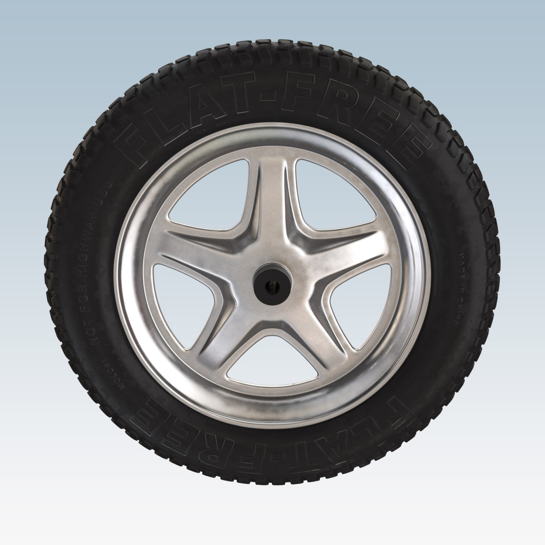 Wheel Flat 3d Model
