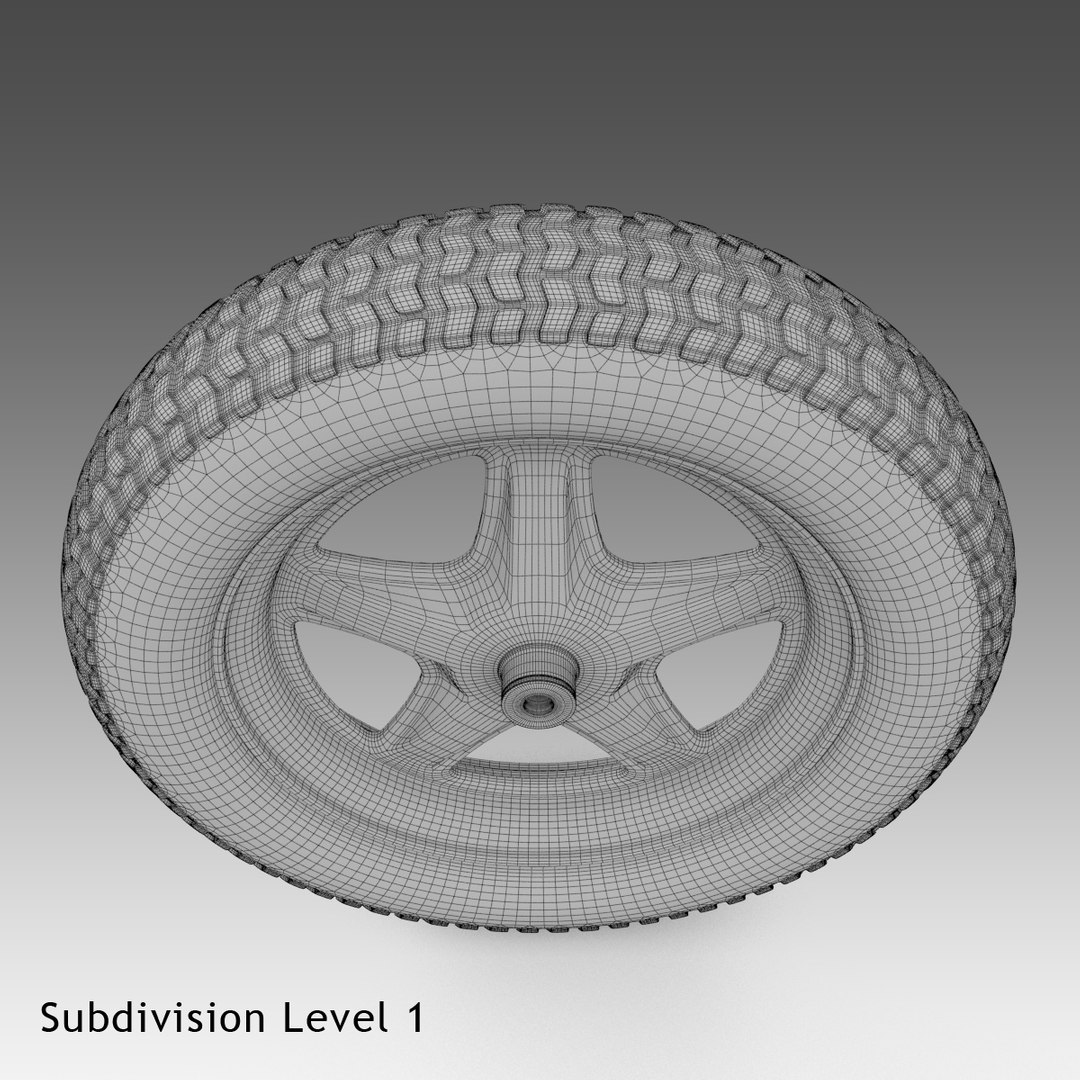 Wheel Flat 3d Model