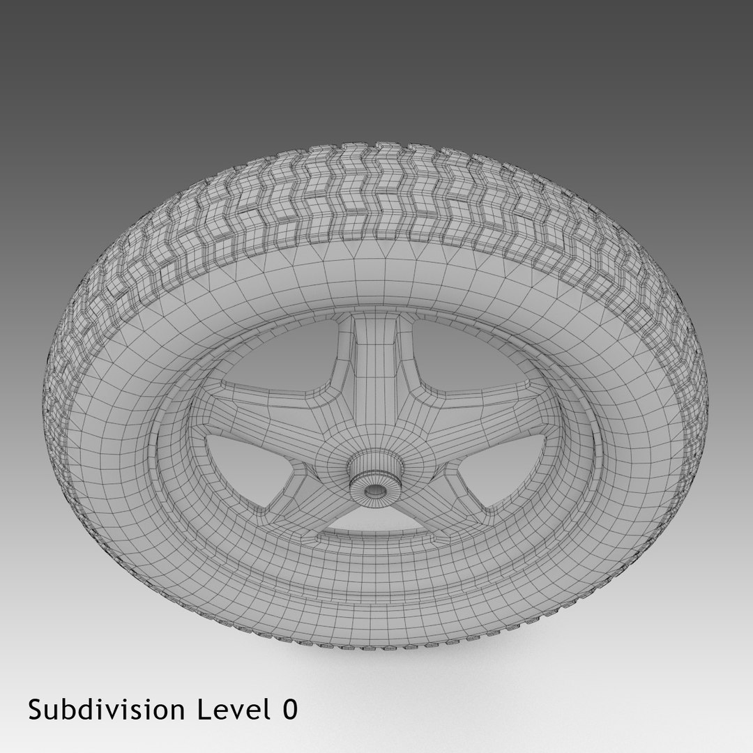 Wheel Flat 3d Model