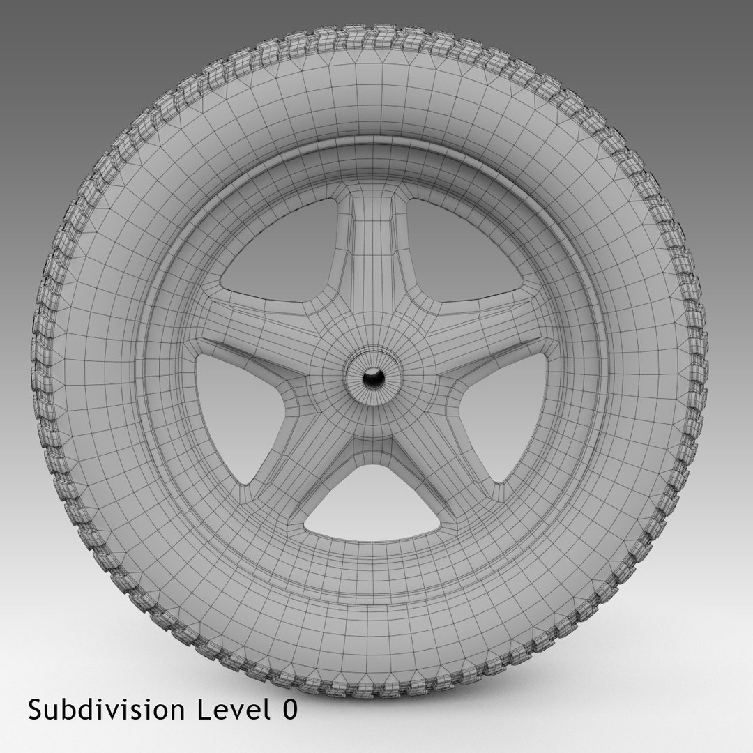Wheel Flat 3d Model