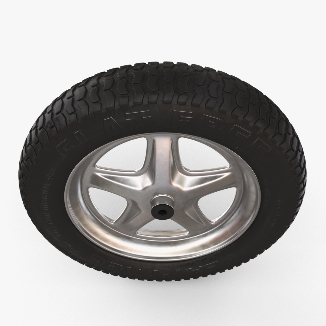 Wheel Flat 3d Model