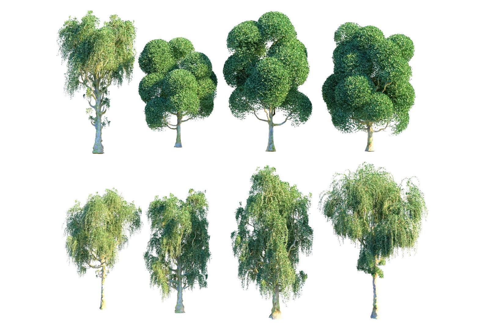 3D Perfect Garden Tree Pack Model - TurboSquid 1545276