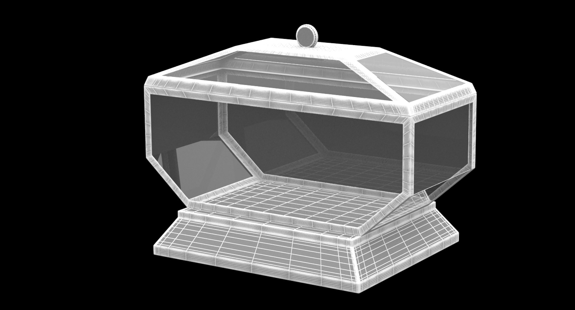 3D glass box - TurboSquid 1499235