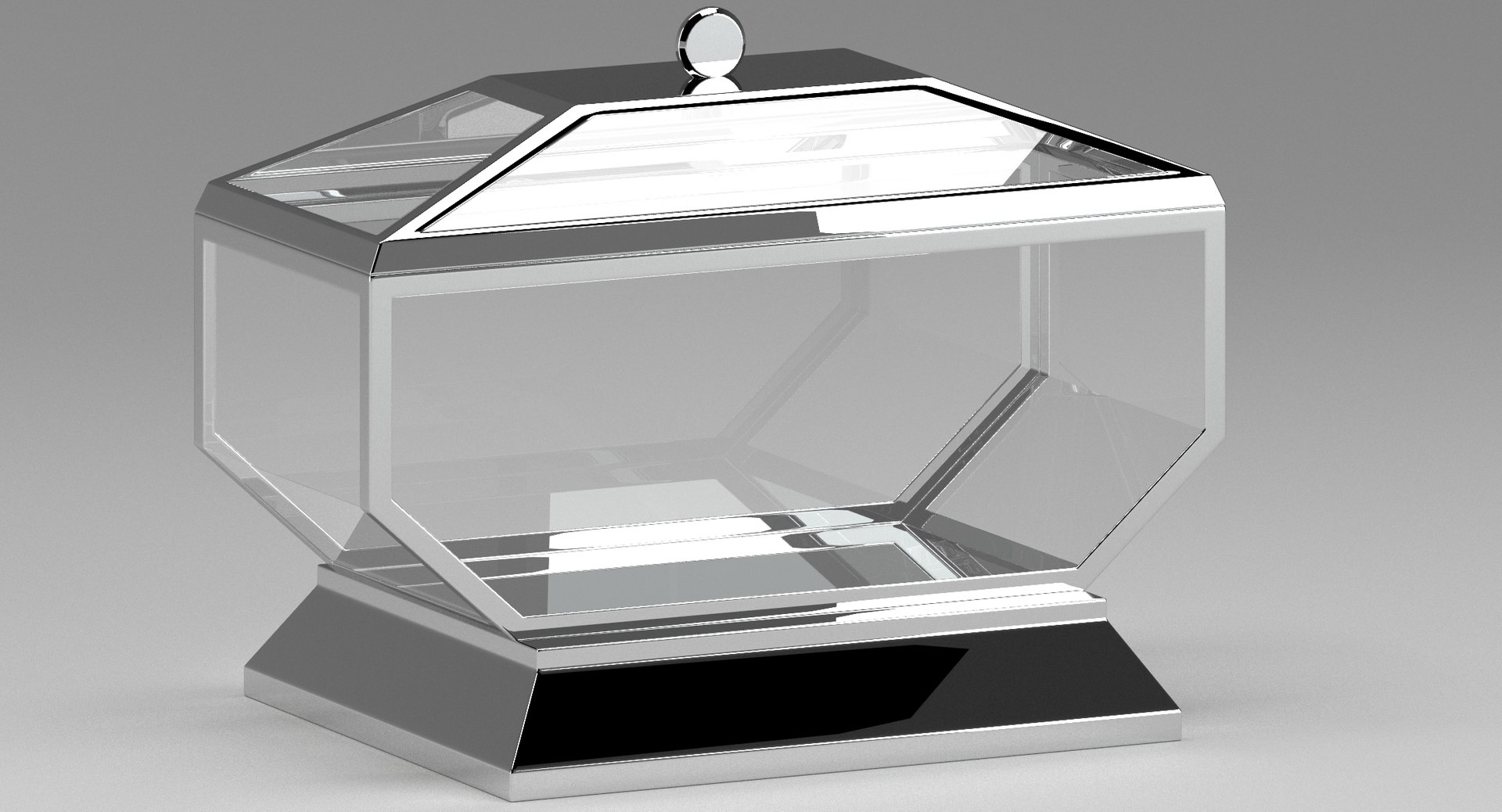 3D glass box - TurboSquid 1499235