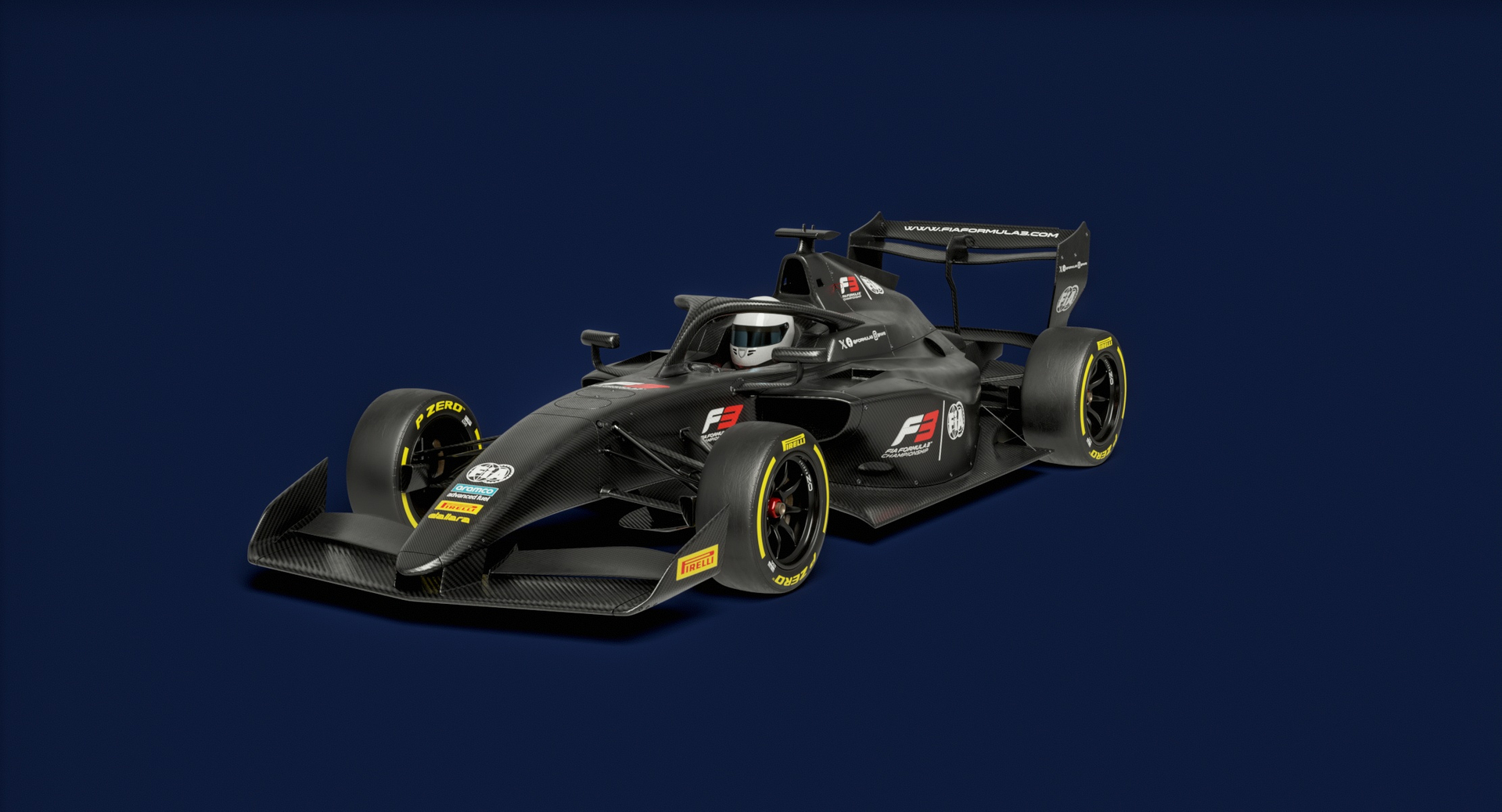 modelo 3d Coche de carreras de Fórmula 3 Dallara F3 2025 en carbono ...