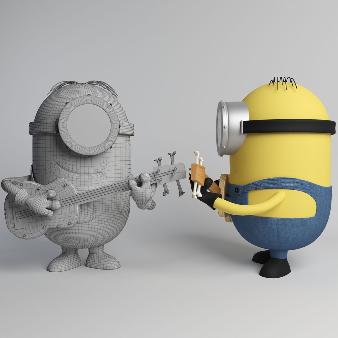 Minion Guitar Despicable 3D - TurboSquid 1572325