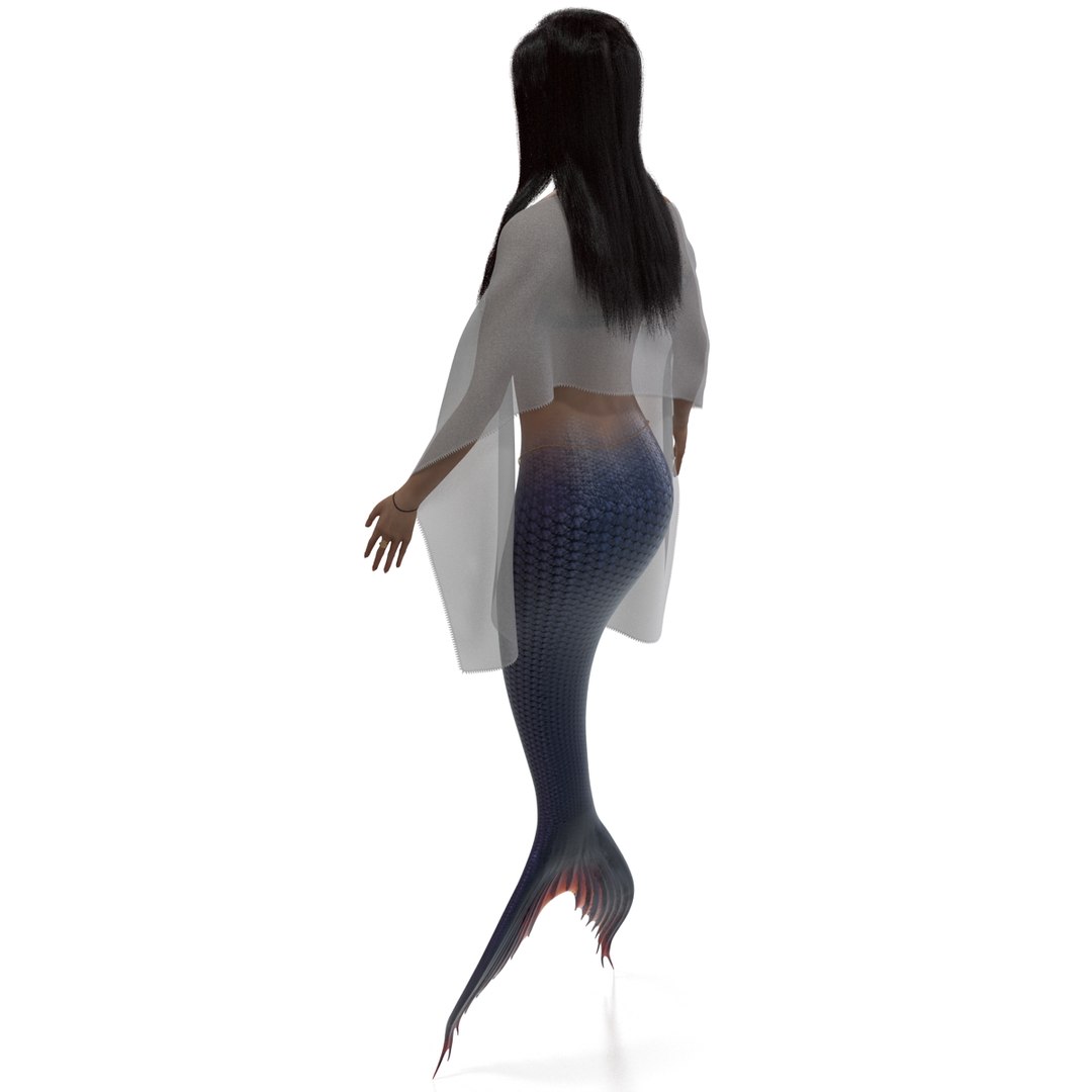 mermaid 3d model