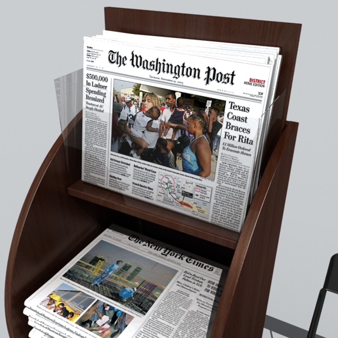 3d Newspaper Stands Model