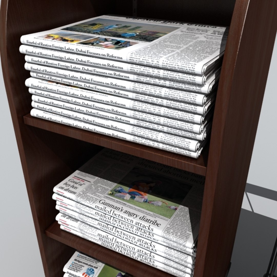 3d Newspaper Stands Model