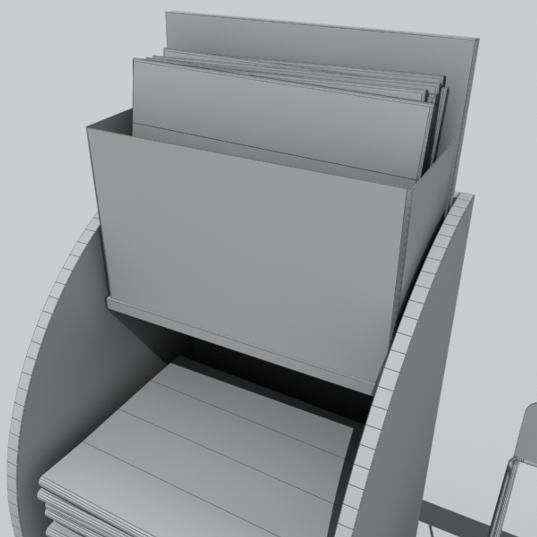 3d newspaper stands model