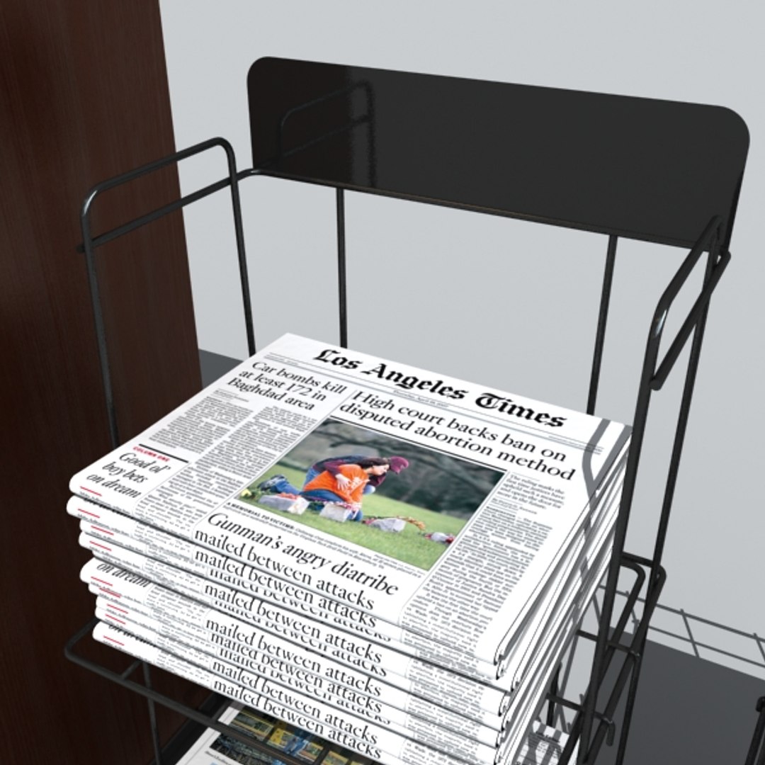 3d Newspaper Stands Model