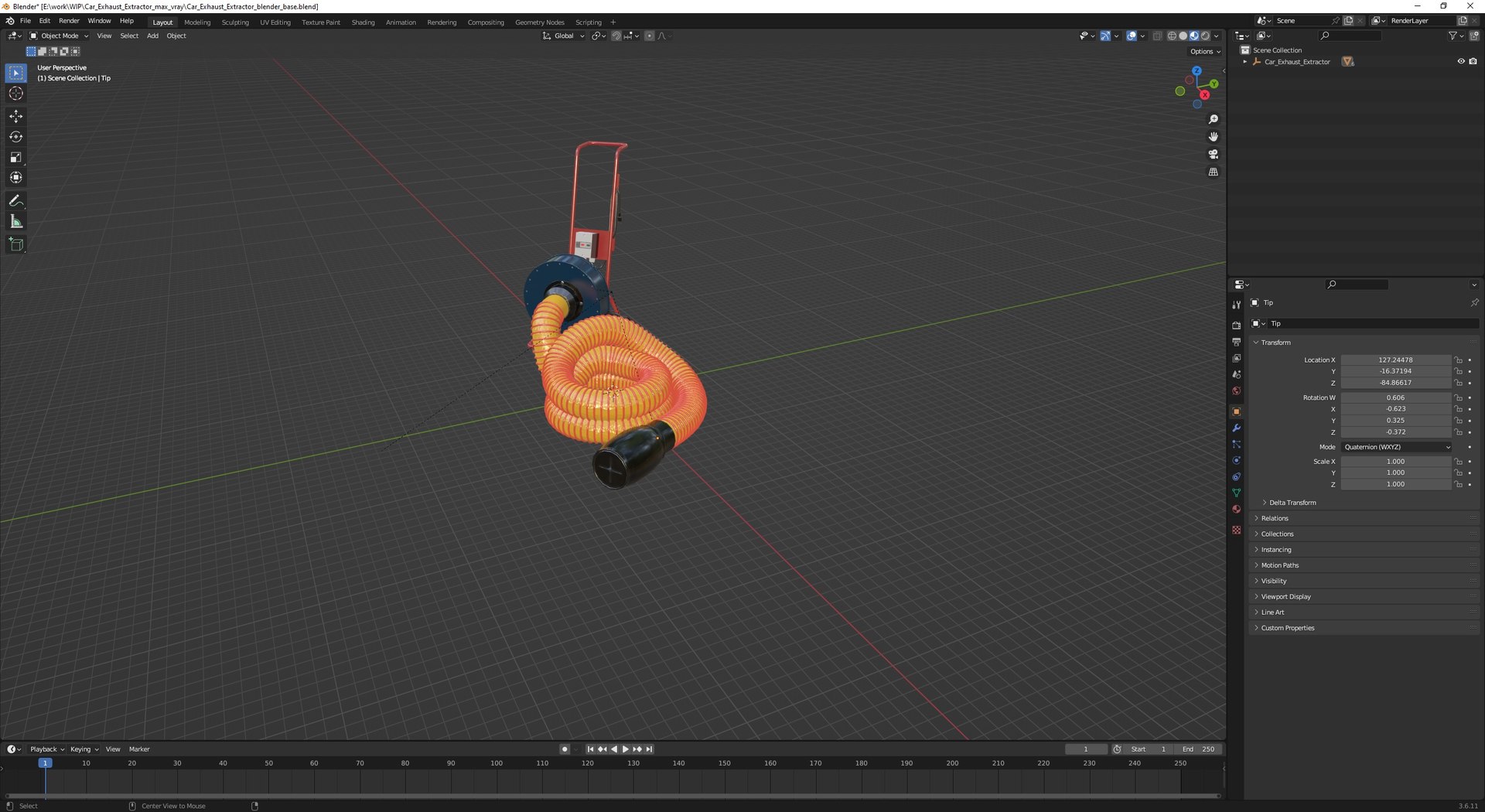 Car Exhaust Extractor 3D - TurboSquid 2303797