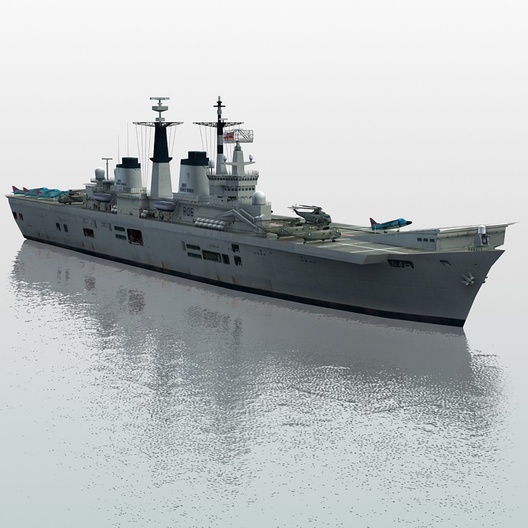 hms illustrious r06 3d 3ds