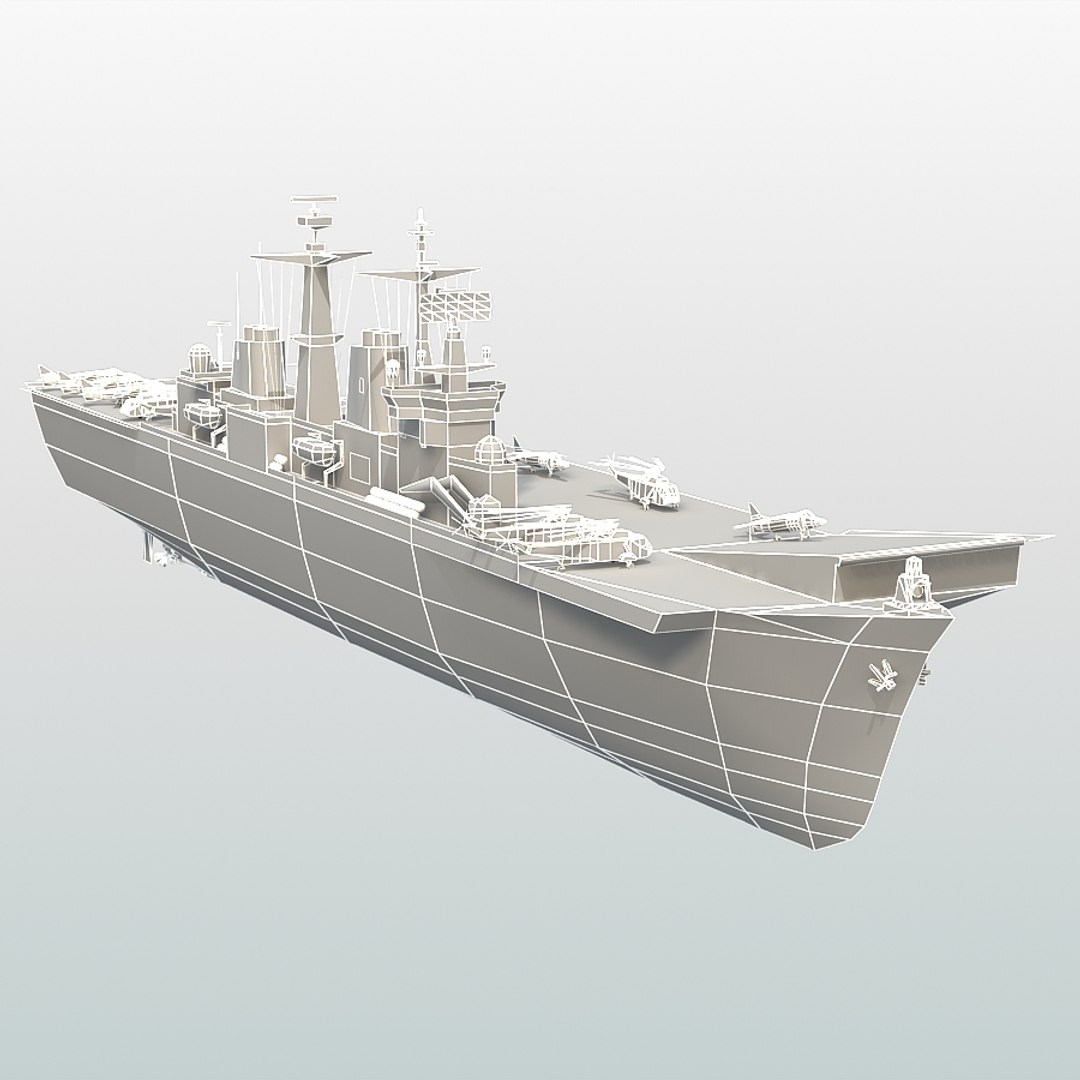 hms illustrious r06 3d 3ds