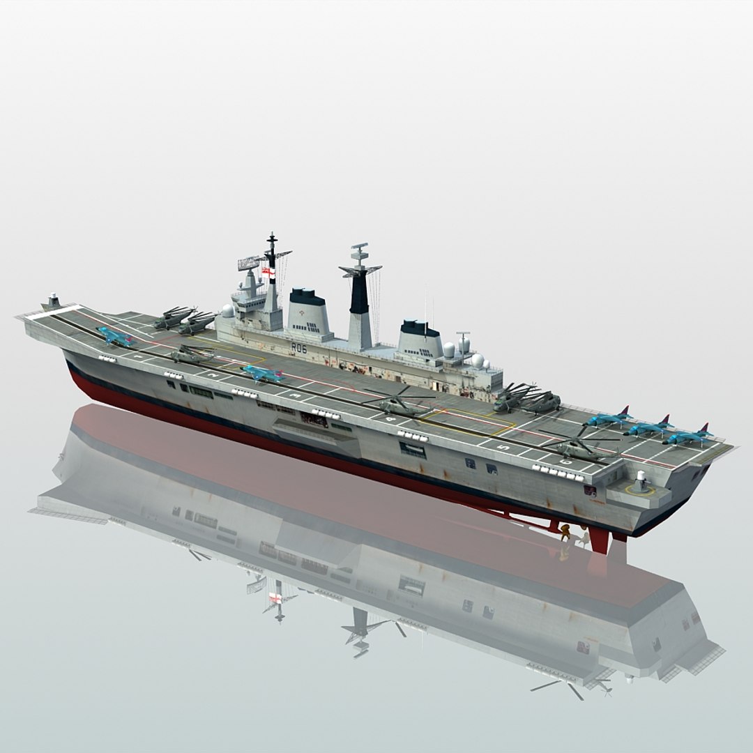 Hms Illustrious R06 3d 3ds