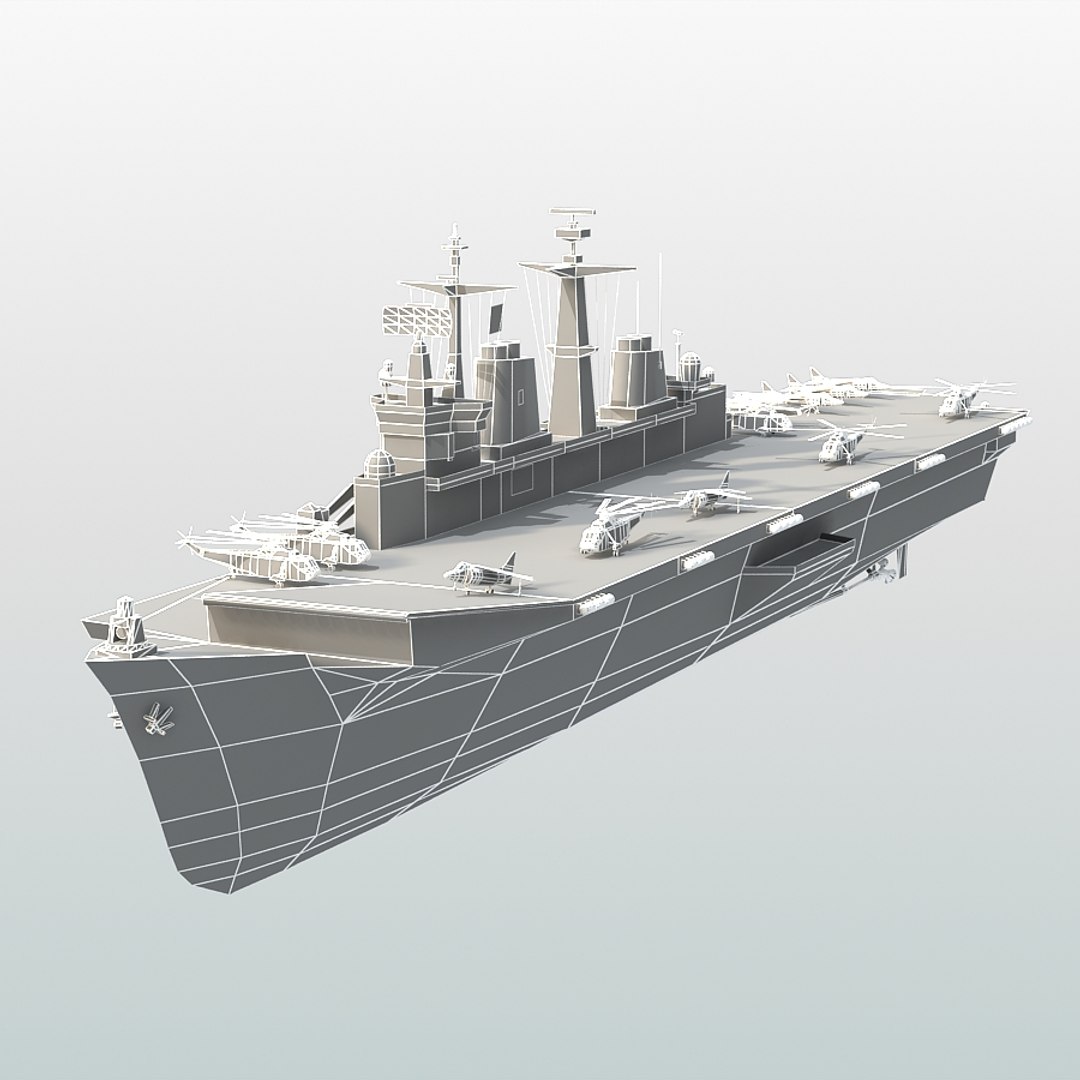 hms illustrious r06 3d 3ds