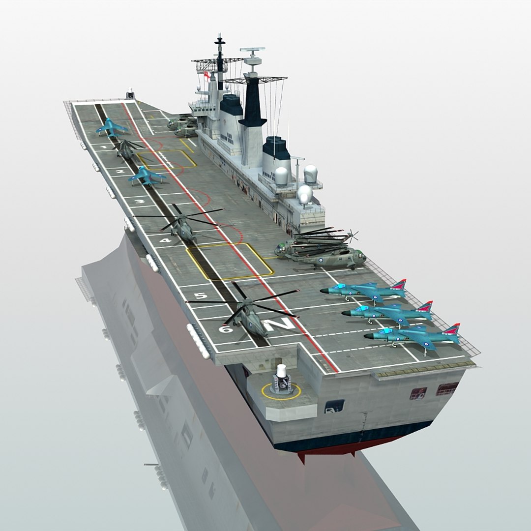 Hms Illustrious R06 3d 3ds