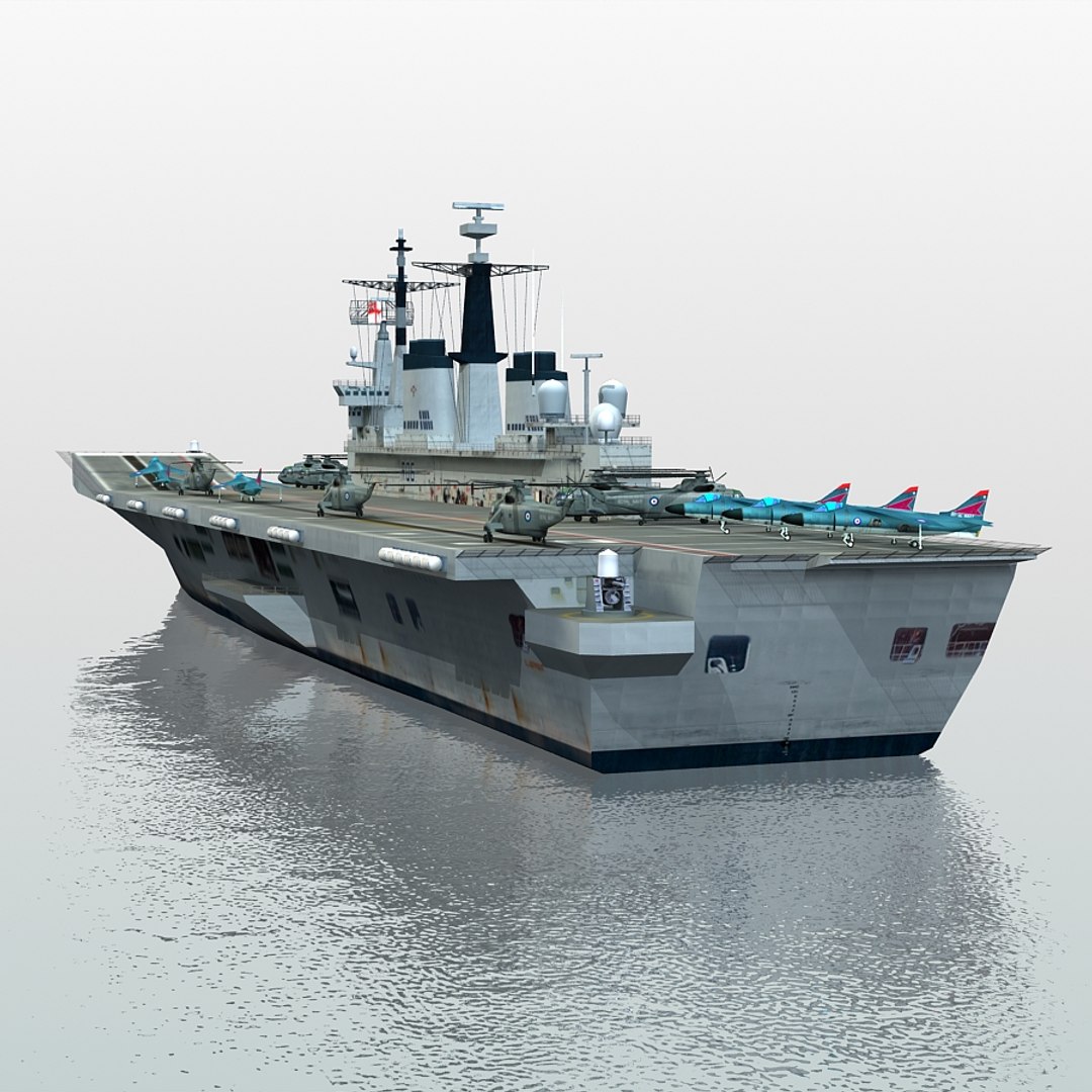 hms illustrious r06 3d 3ds