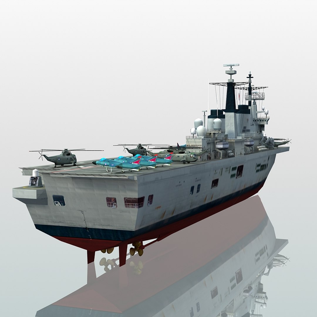 Hms Illustrious R06 3d 3ds