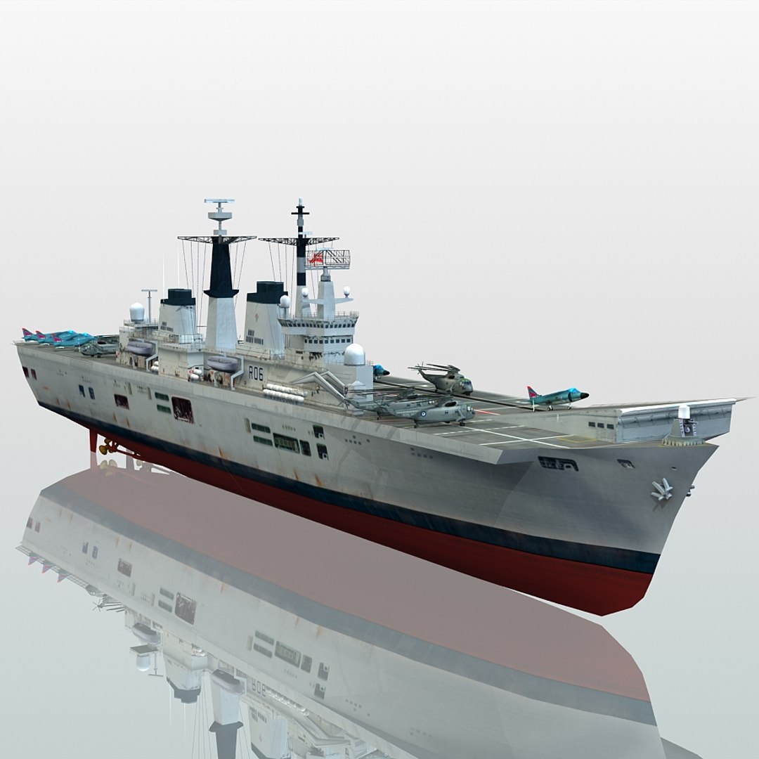 hms illustrious r06 3d 3ds