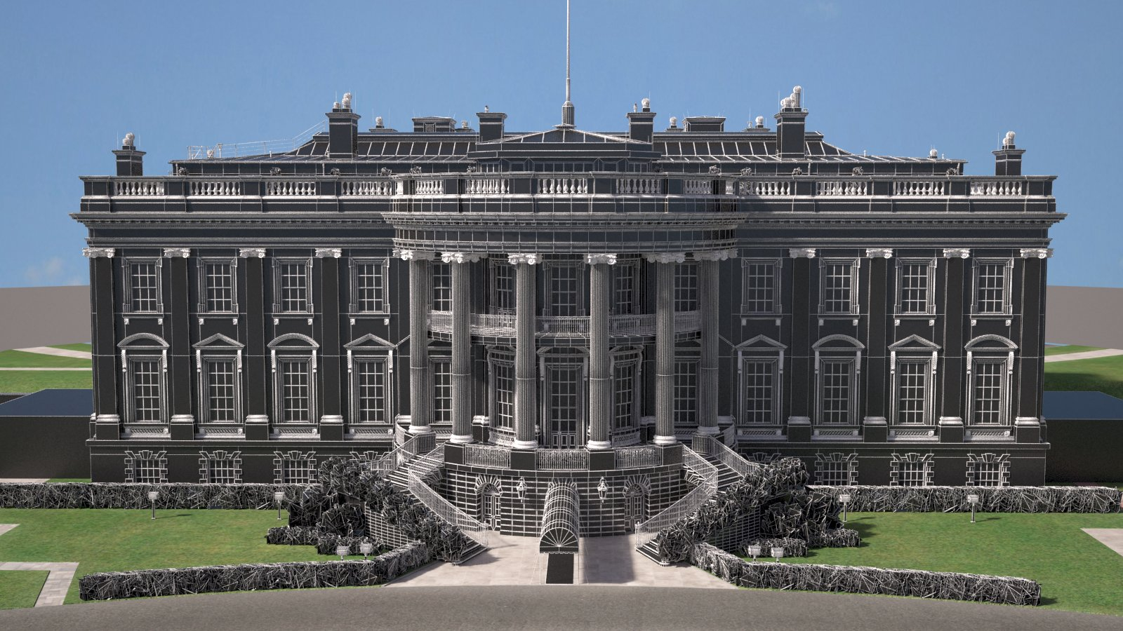 3D usa white house model - TurboSquid 1237424