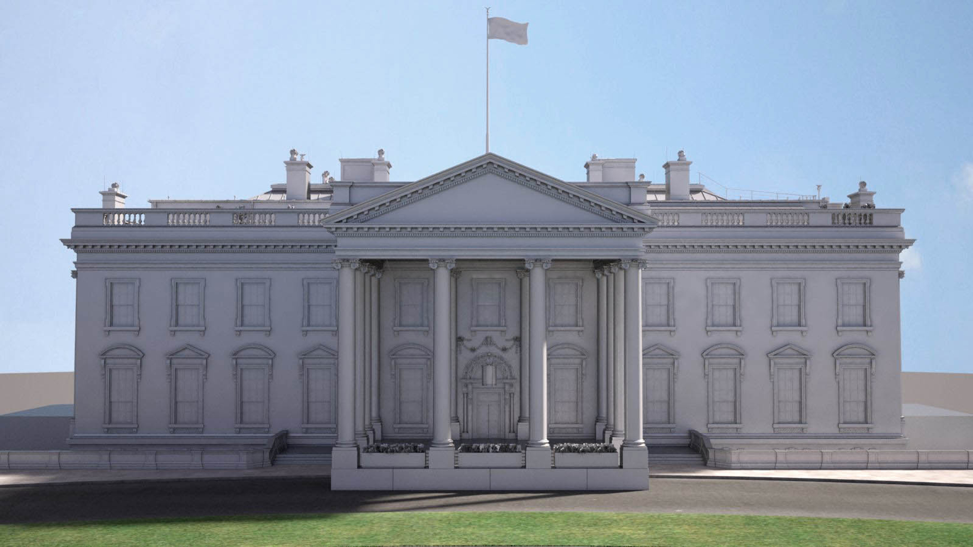 3D usa white house model - TurboSquid 1237424