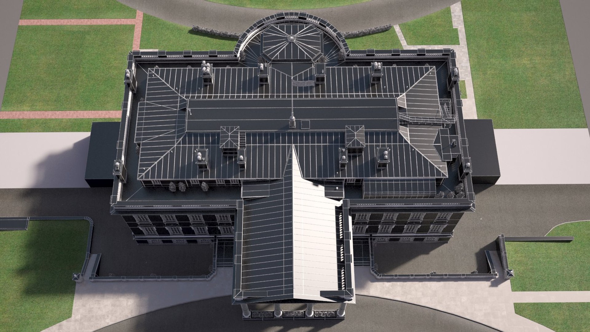 3D usa white house model - TurboSquid 1237424