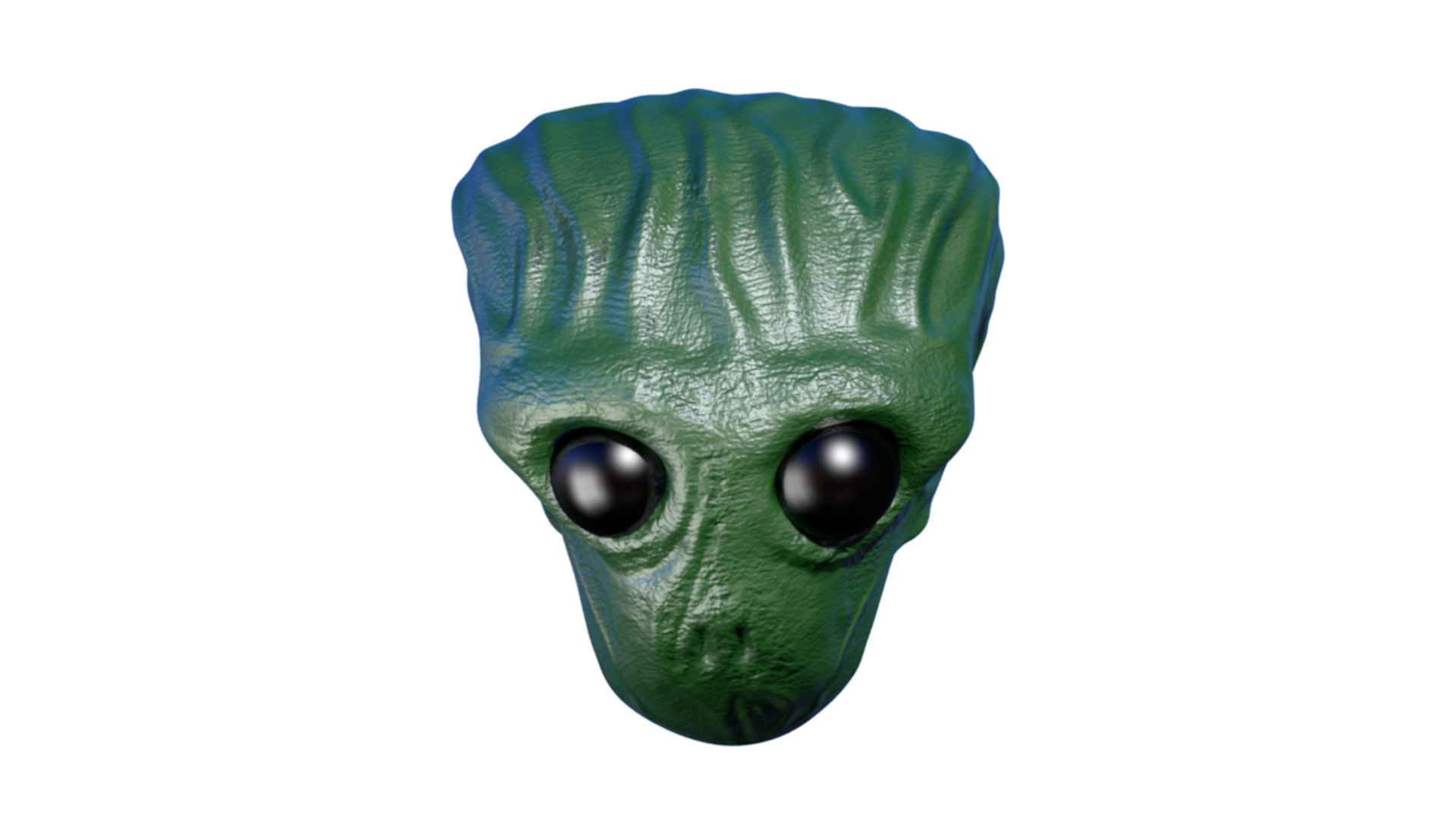 Free Obj Model Alien Head