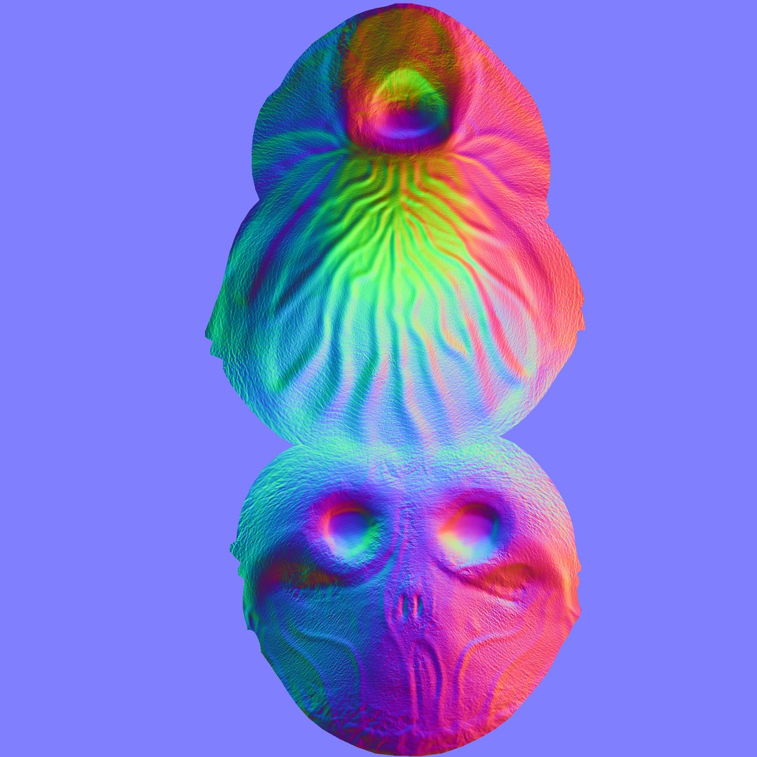 Free Obj Model Alien Head