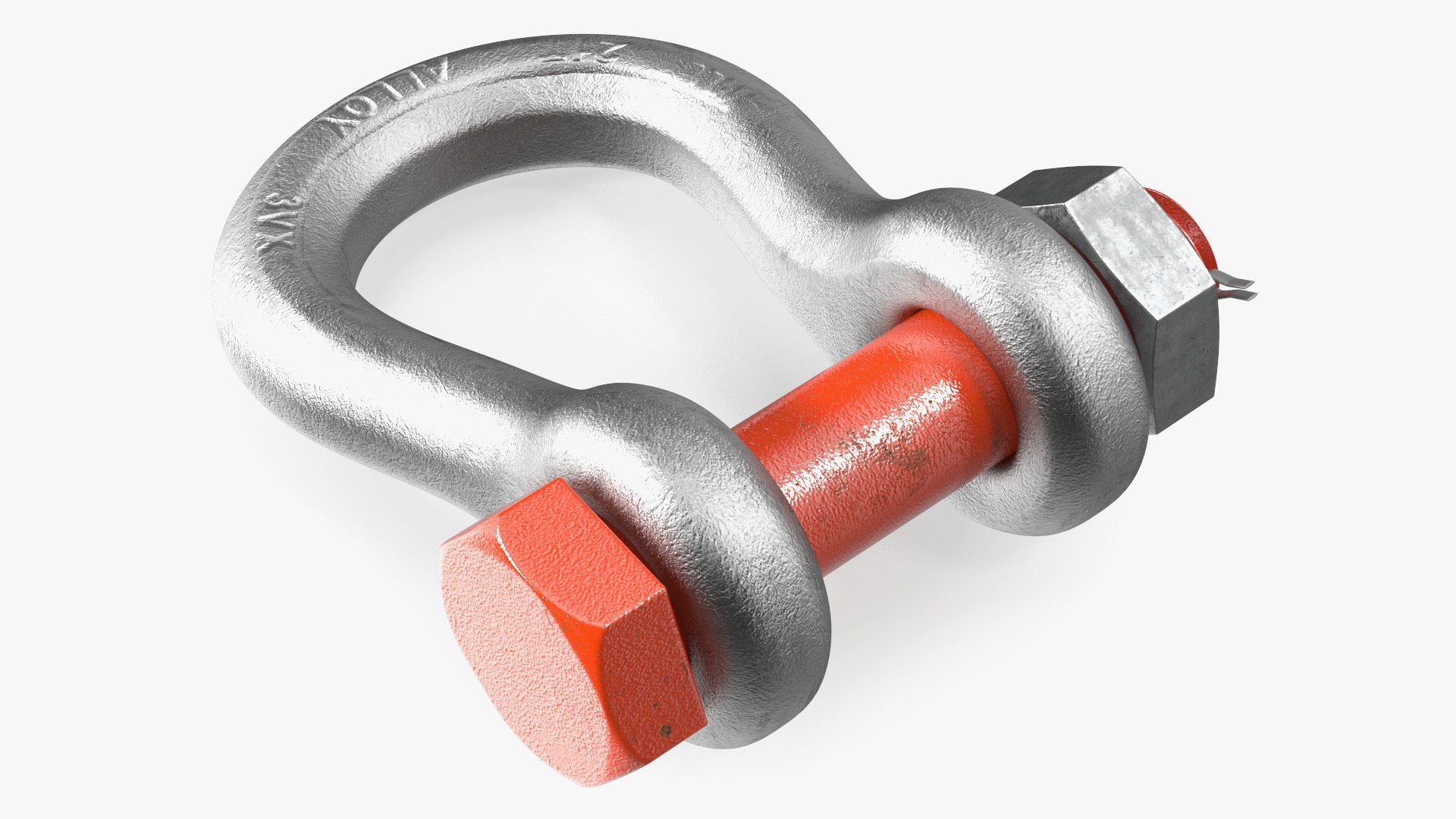 3D model Anchor Shackle Orange Bolt - TurboSquid 2022416