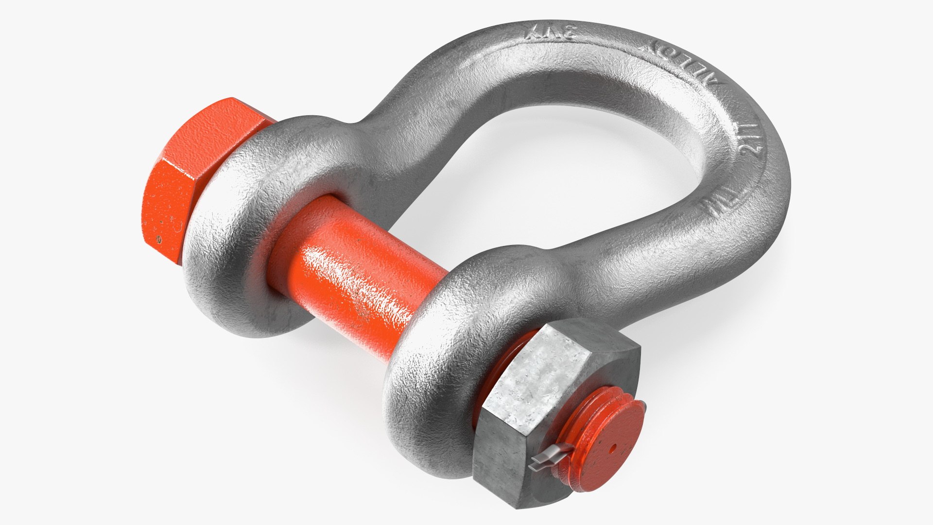 3D model Anchor Shackle Orange Bolt - TurboSquid 2022416