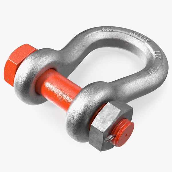 3D model Anchor Shackle Orange Bolt - TurboSquid 2022416
