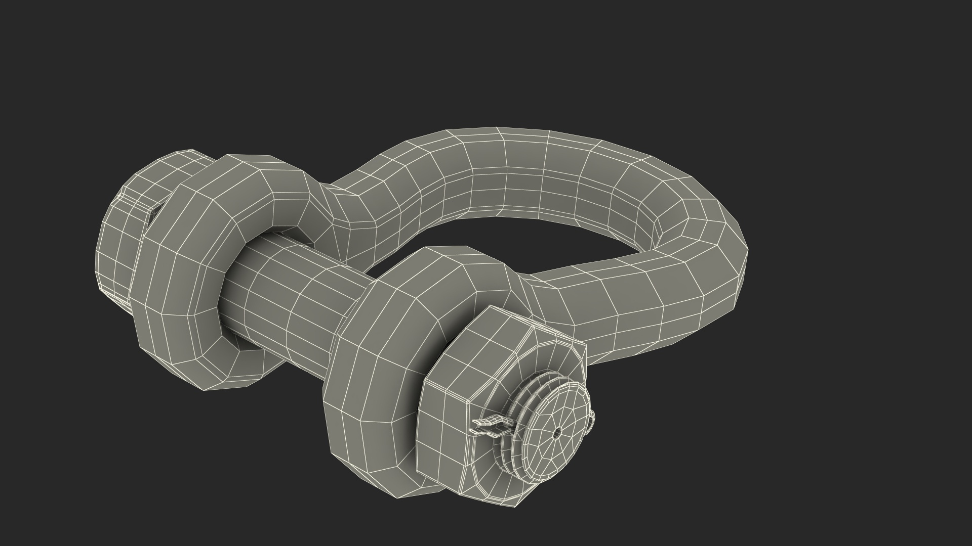 3D Model Anchor Shackle Orange Bolt - TurboSquid 2022416