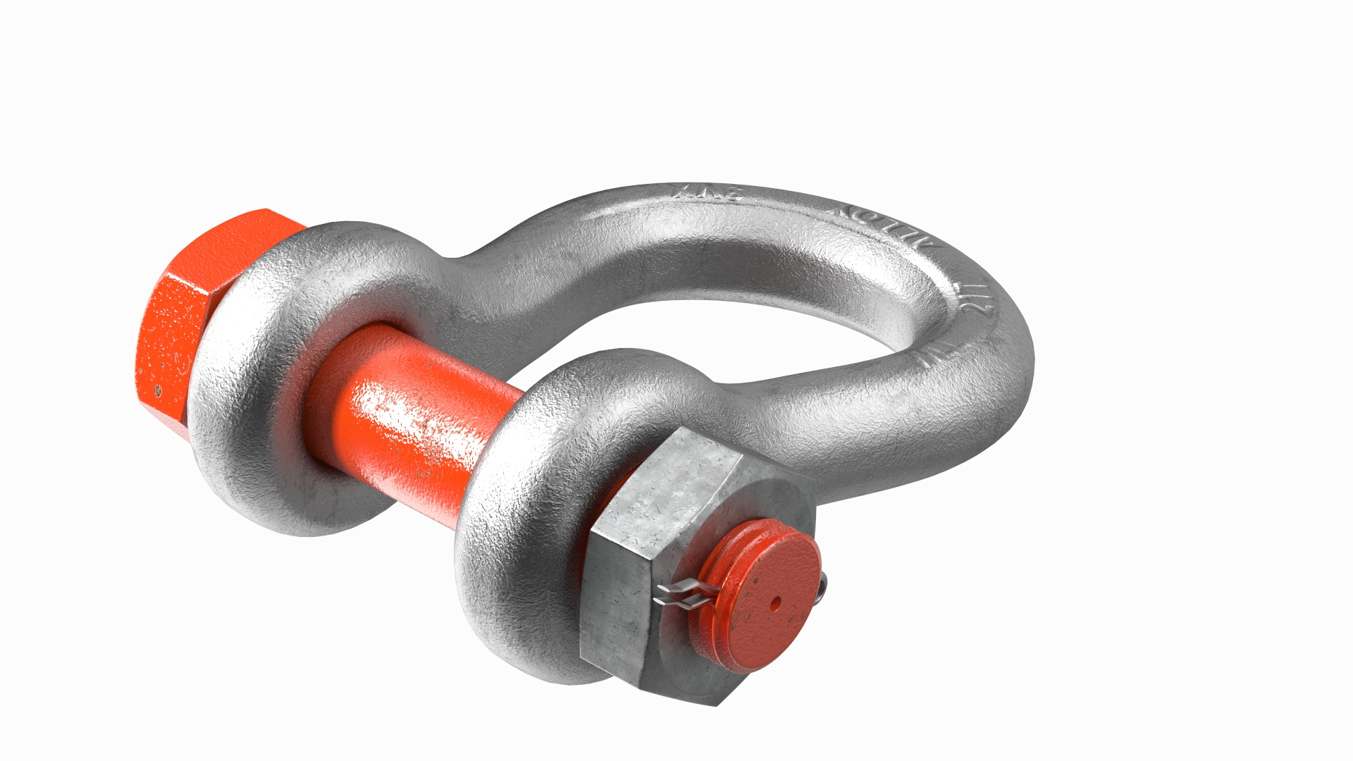 3D Model Anchor Shackle Orange Bolt - TurboSquid 2022416