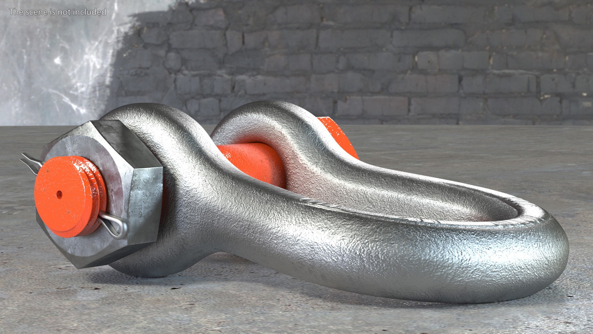 3D Model Anchor Shackle Orange Bolt - TurboSquid 2022416
