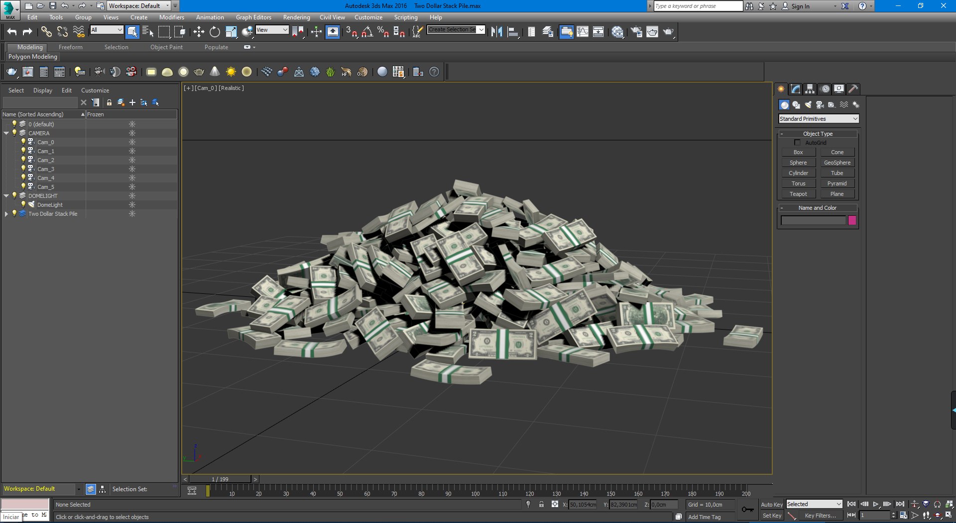 2 Dollar Bill Stack 3D Model - TurboSquid 1646310