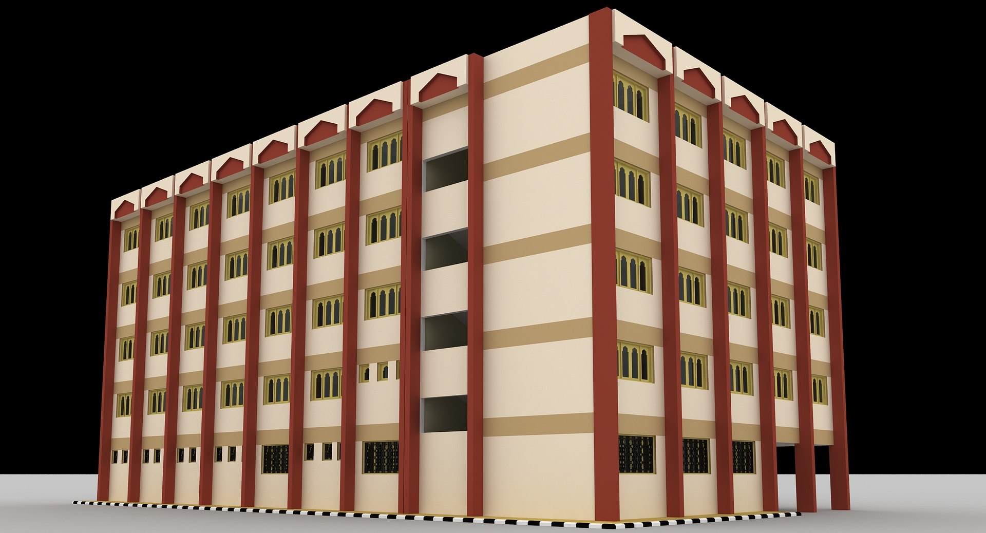 School building 3D model - TurboSquid 1556196