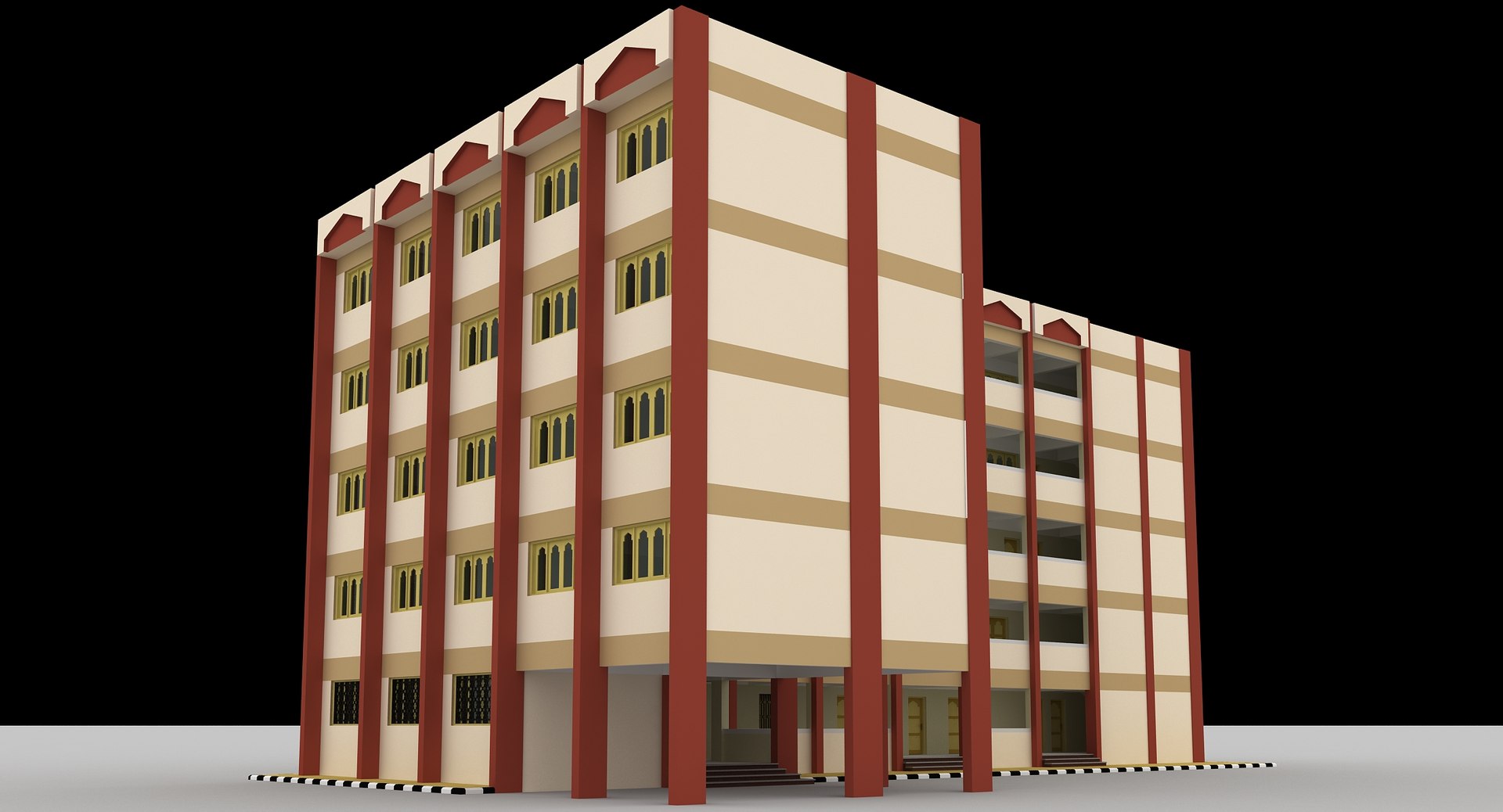School building 3D model - TurboSquid 1556196
