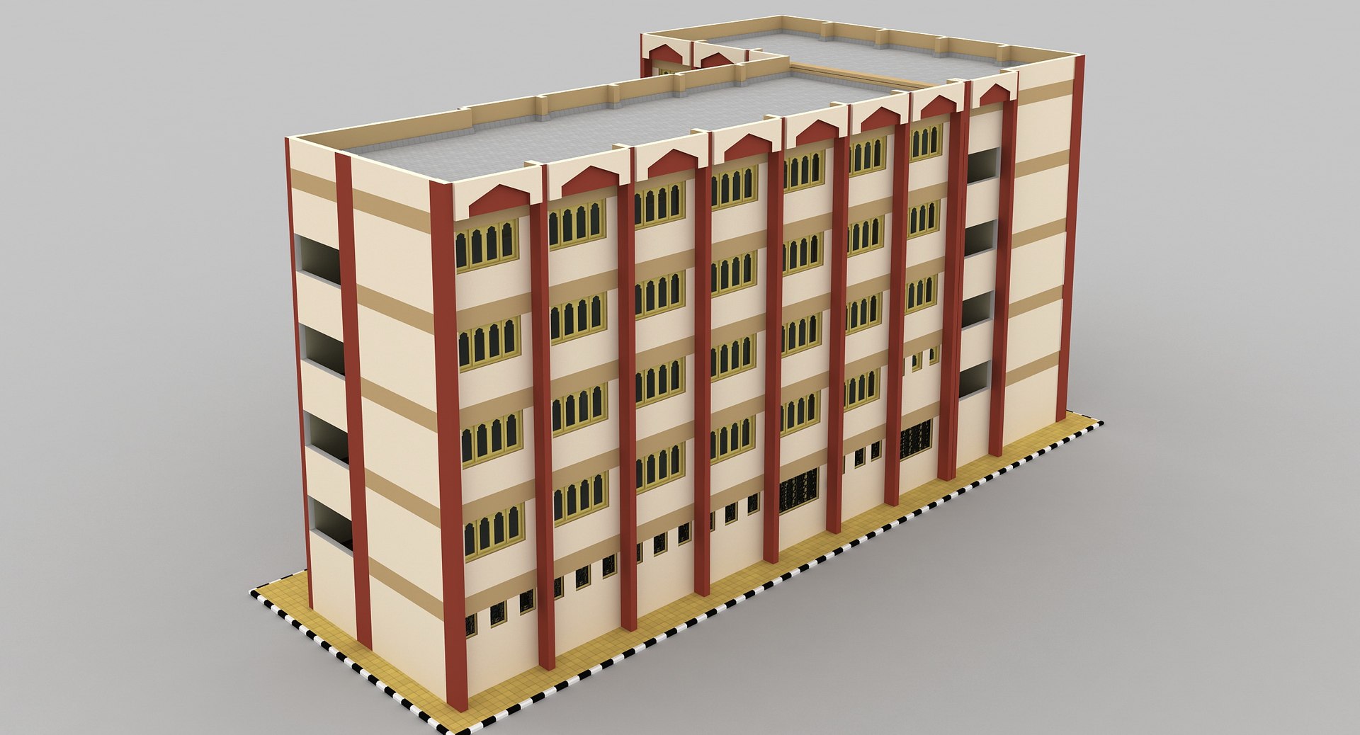 School building 3D model - TurboSquid 1556196