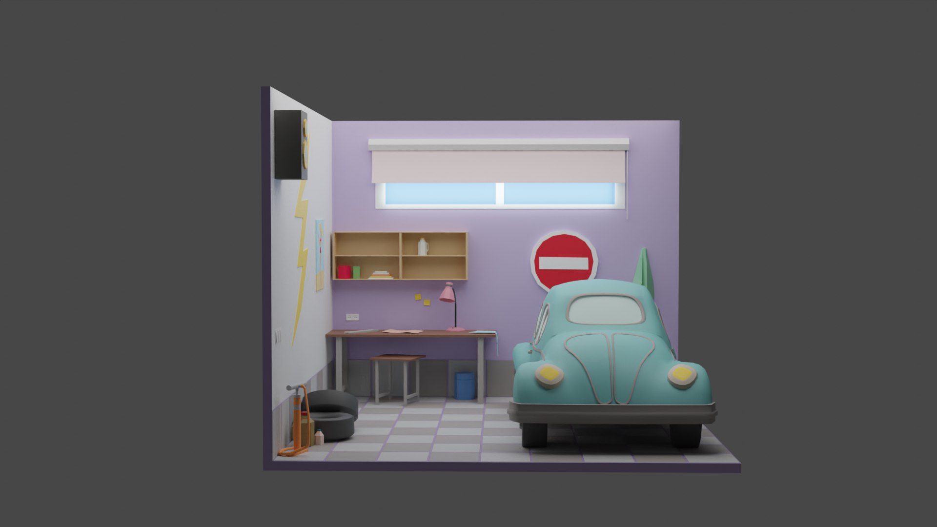 Garage Room 20 Low-poly 3D Model - TurboSquid 1803139