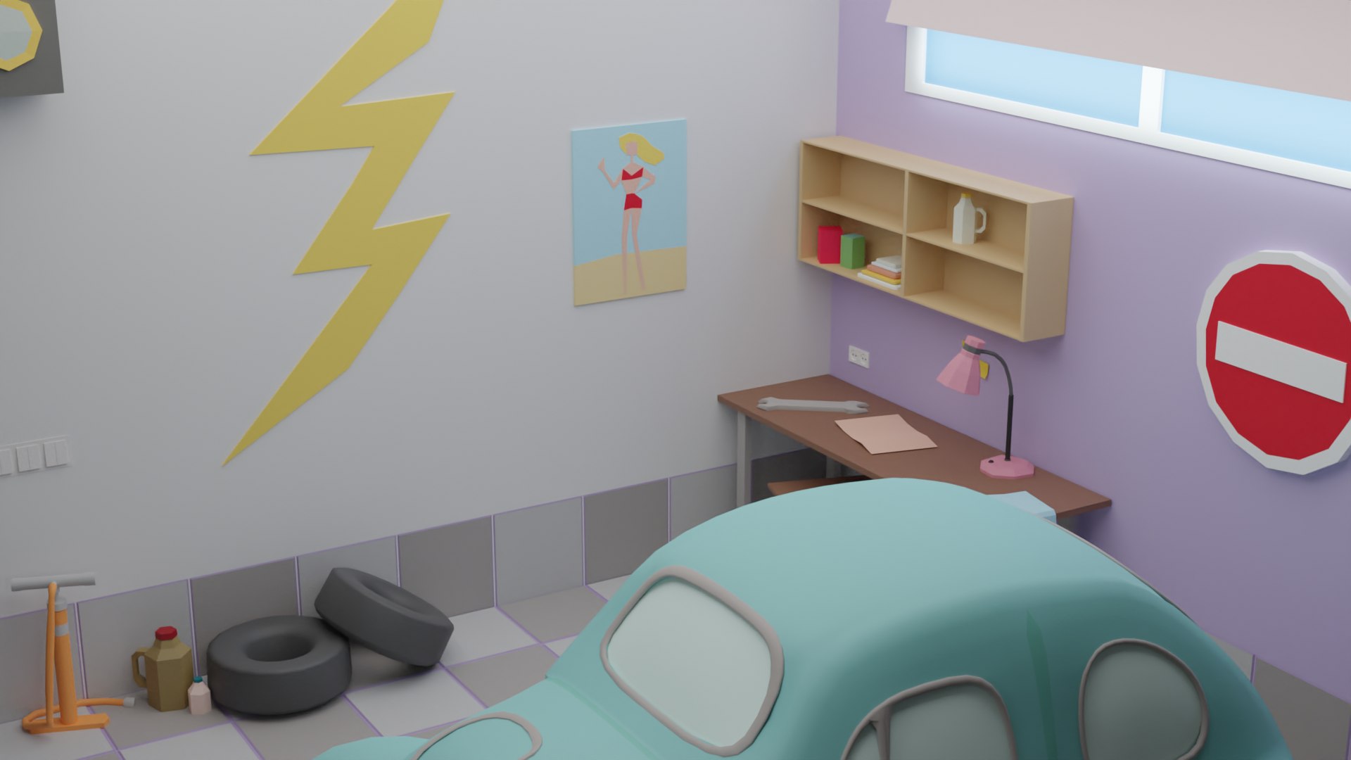 Garage Room 20 Low-poly 3D Model - TurboSquid 1803139