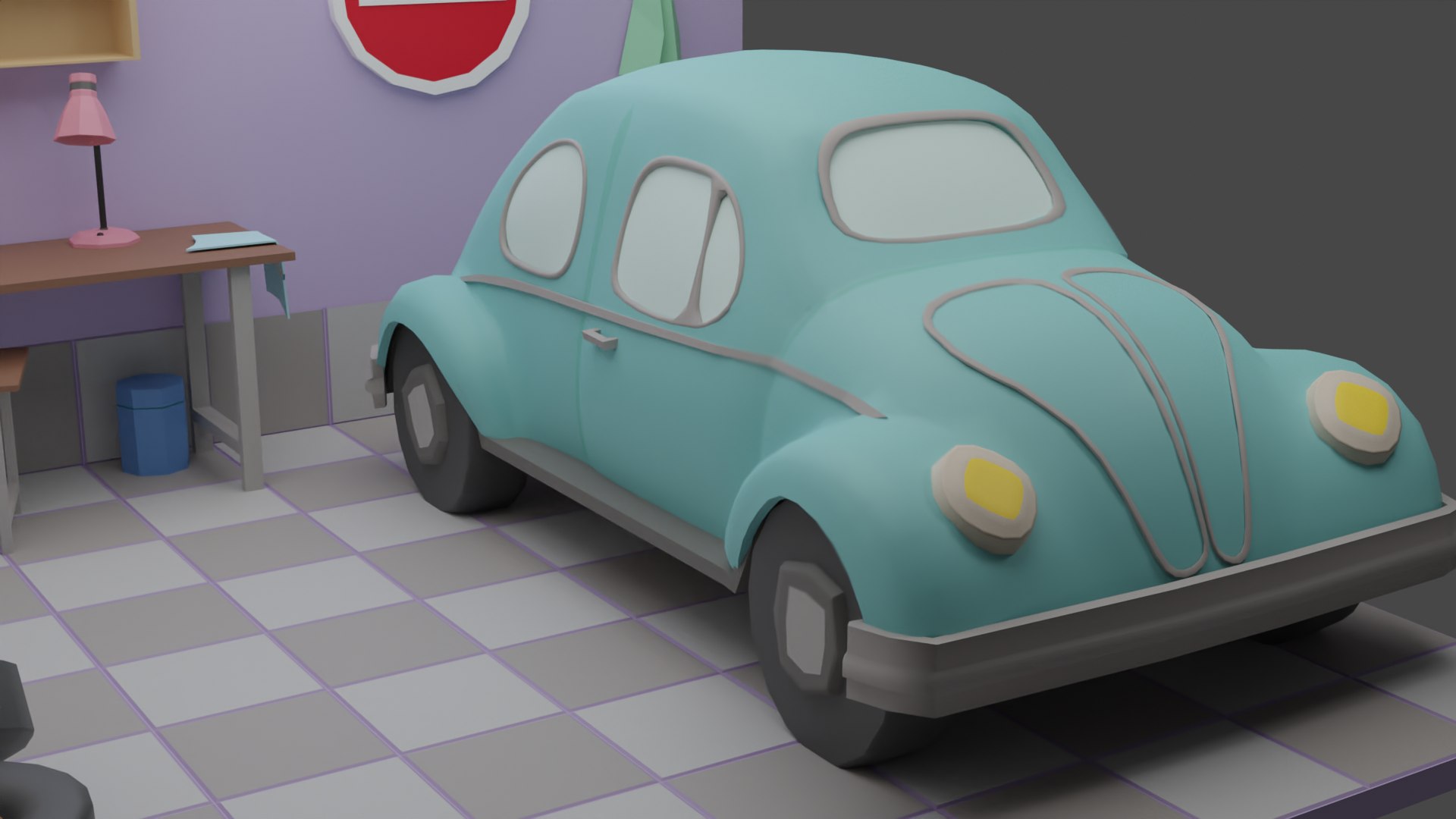 Garage Room 20 Low-poly 3D Model - TurboSquid 1803139