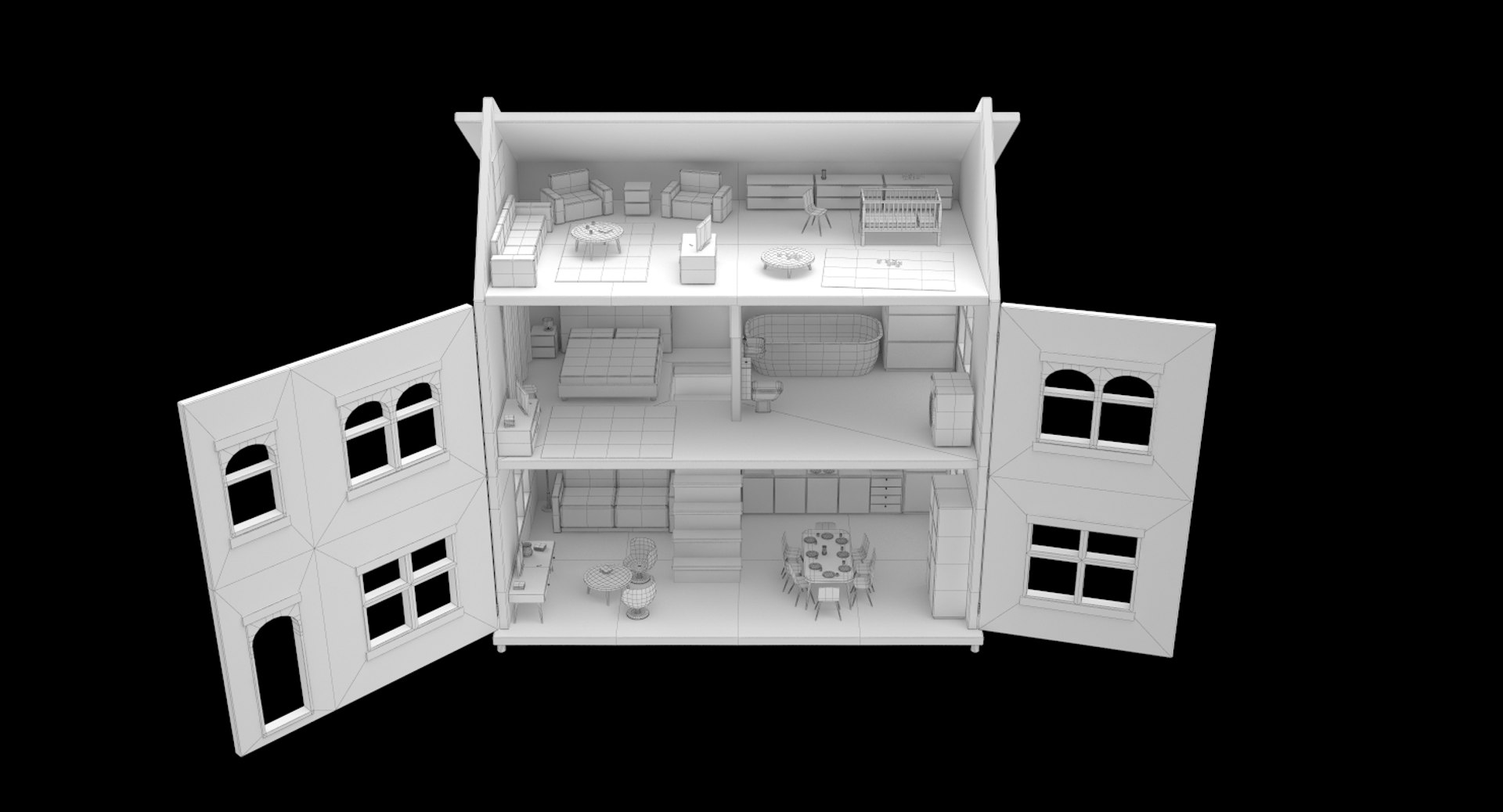 Toy house 3D - TurboSquid 1407904