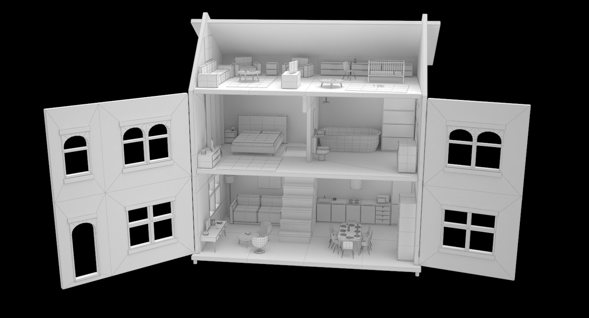 Toy house 3D - TurboSquid 1407904